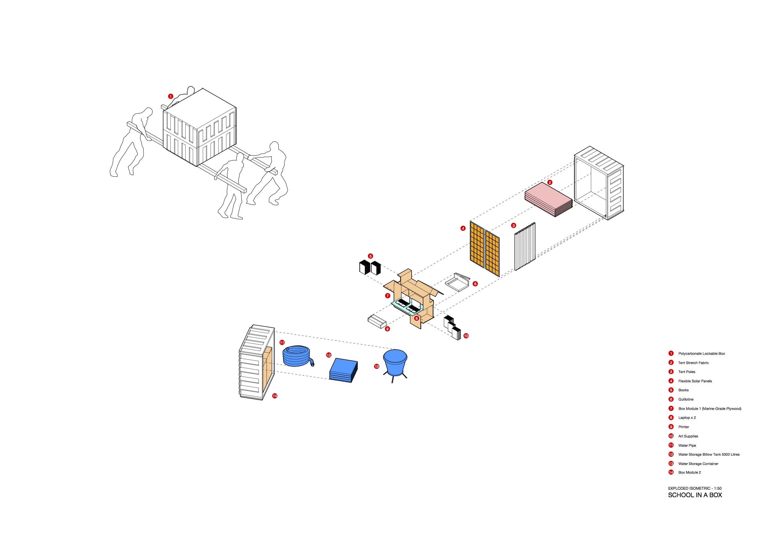 Exploded Isometric Final | Stephen Collier Architects